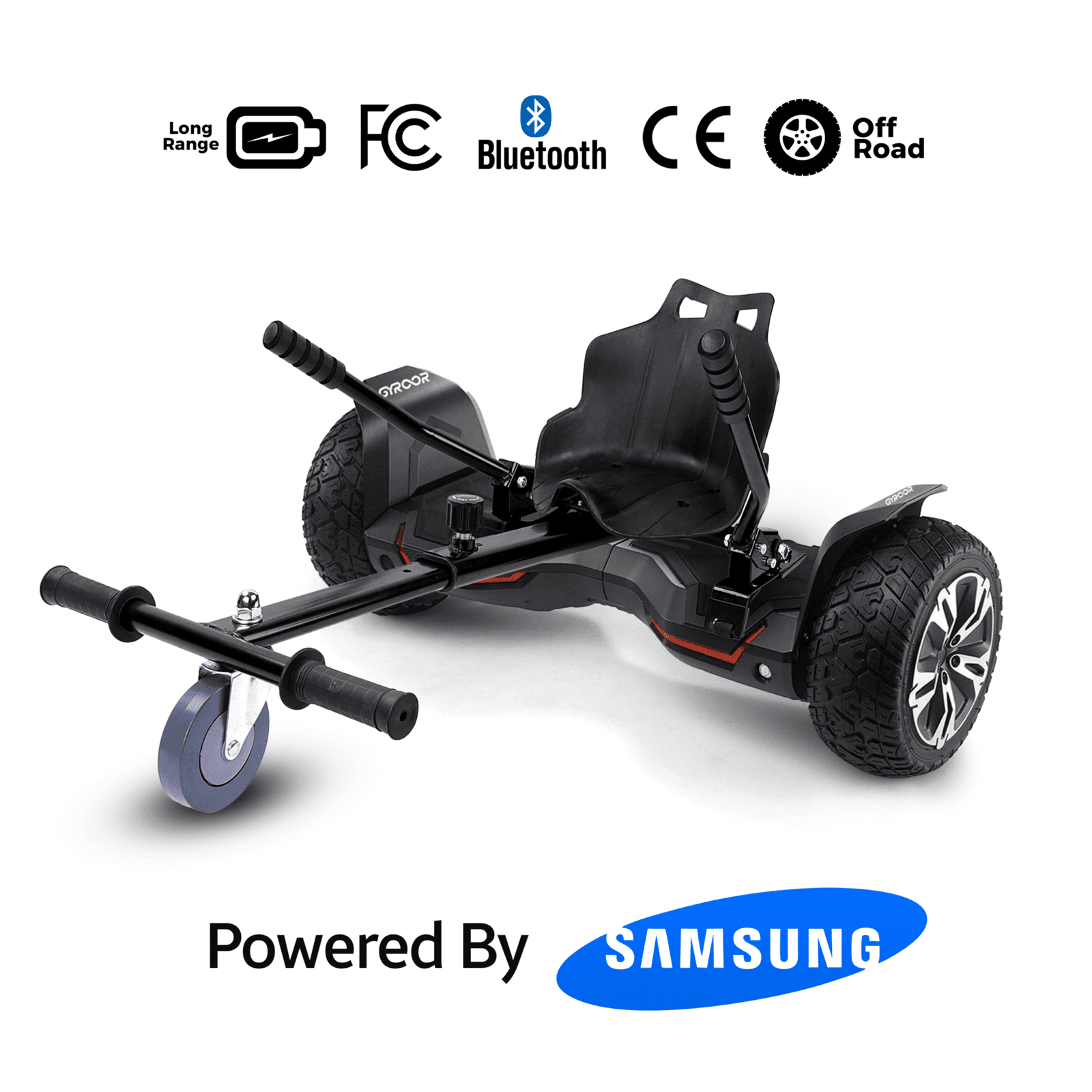 Hoverkart Bundle Black G2 WARRIOR 8.5" Off Road Hoverboard